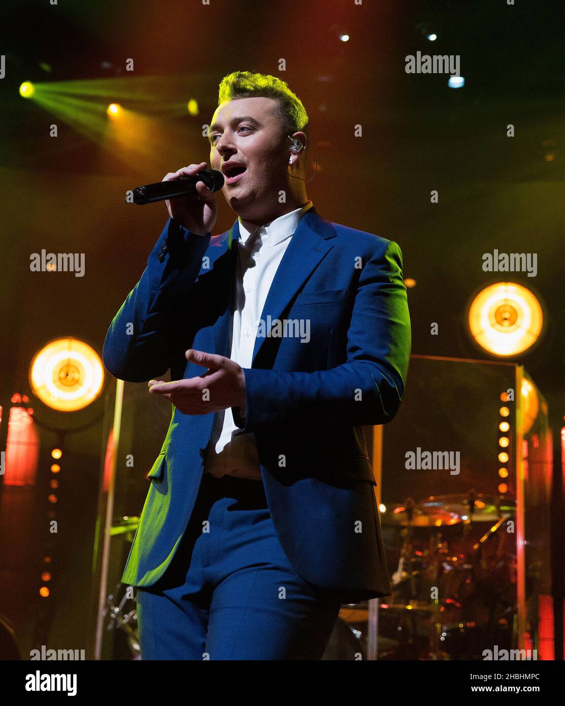 Sam Smith performs on stage at the iTunes festival at the Roundhouse in ...