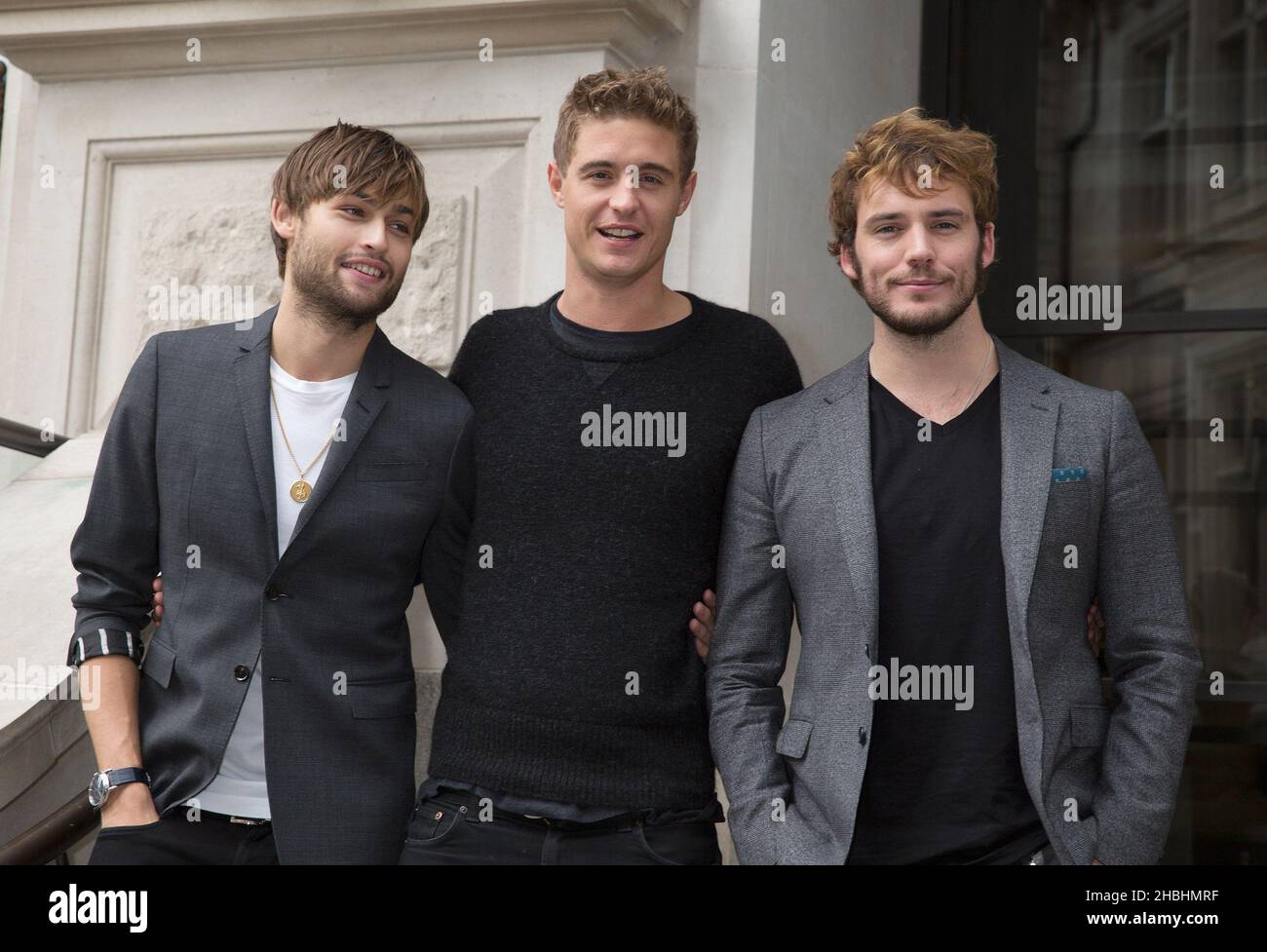 (L-R) Douglas Booth, Max Irons and Sam Claffin attend The Riot Club ...