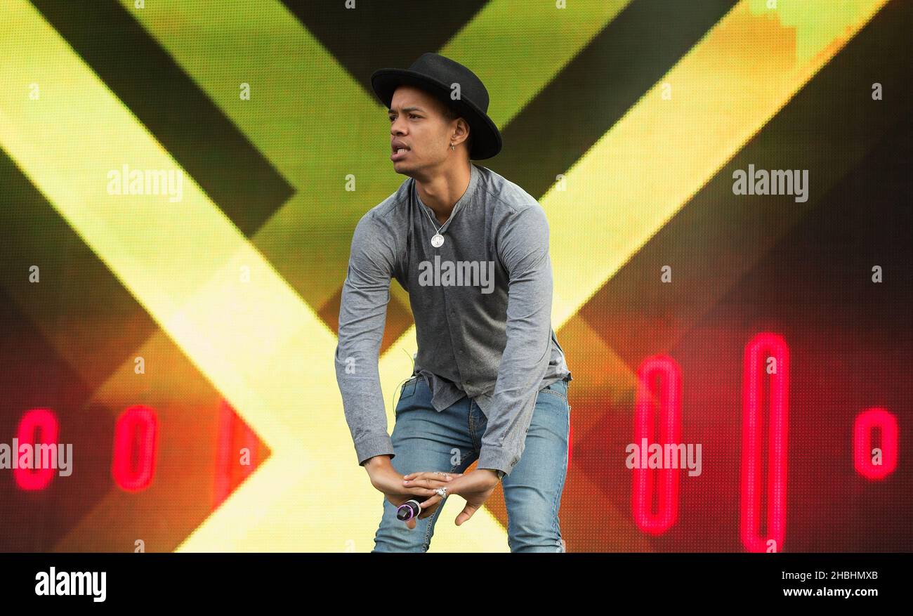 Harley Sylvester Alexander-Sule of Rizzle Kicks performs on stage at ...