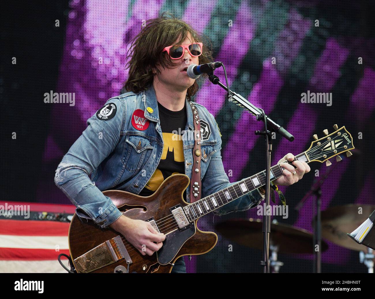 Ryan Adams performs on stage at the Invictus Games Closing Ceremony at ...