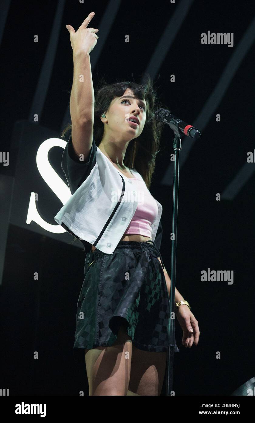 Louisa Rose Allen aka Foxes performs on stage at the 02 Arena in London ...