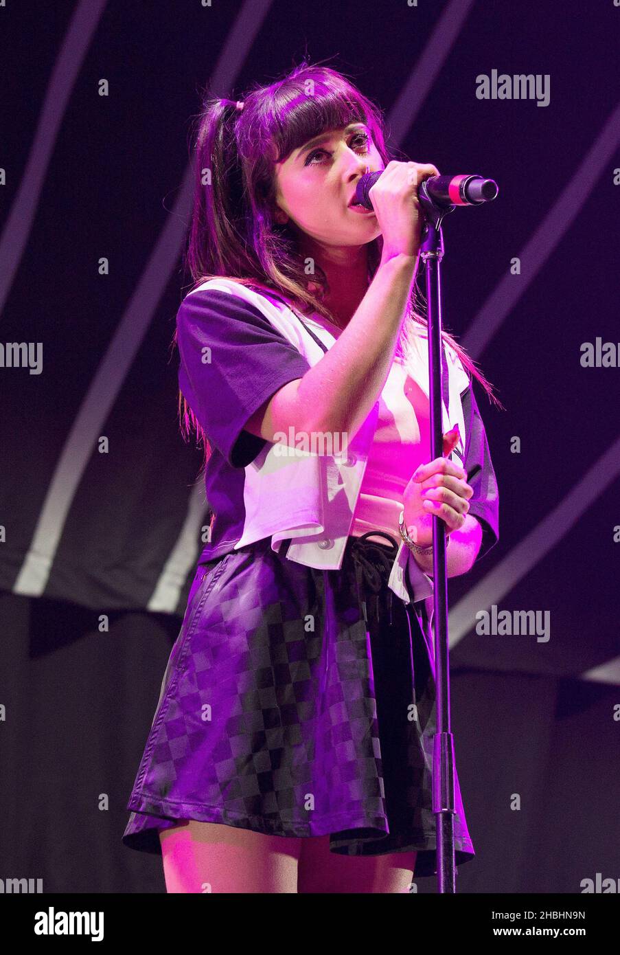 Louisa Rose Allen aka Foxes performs on stage at the 02 Arena in London ...