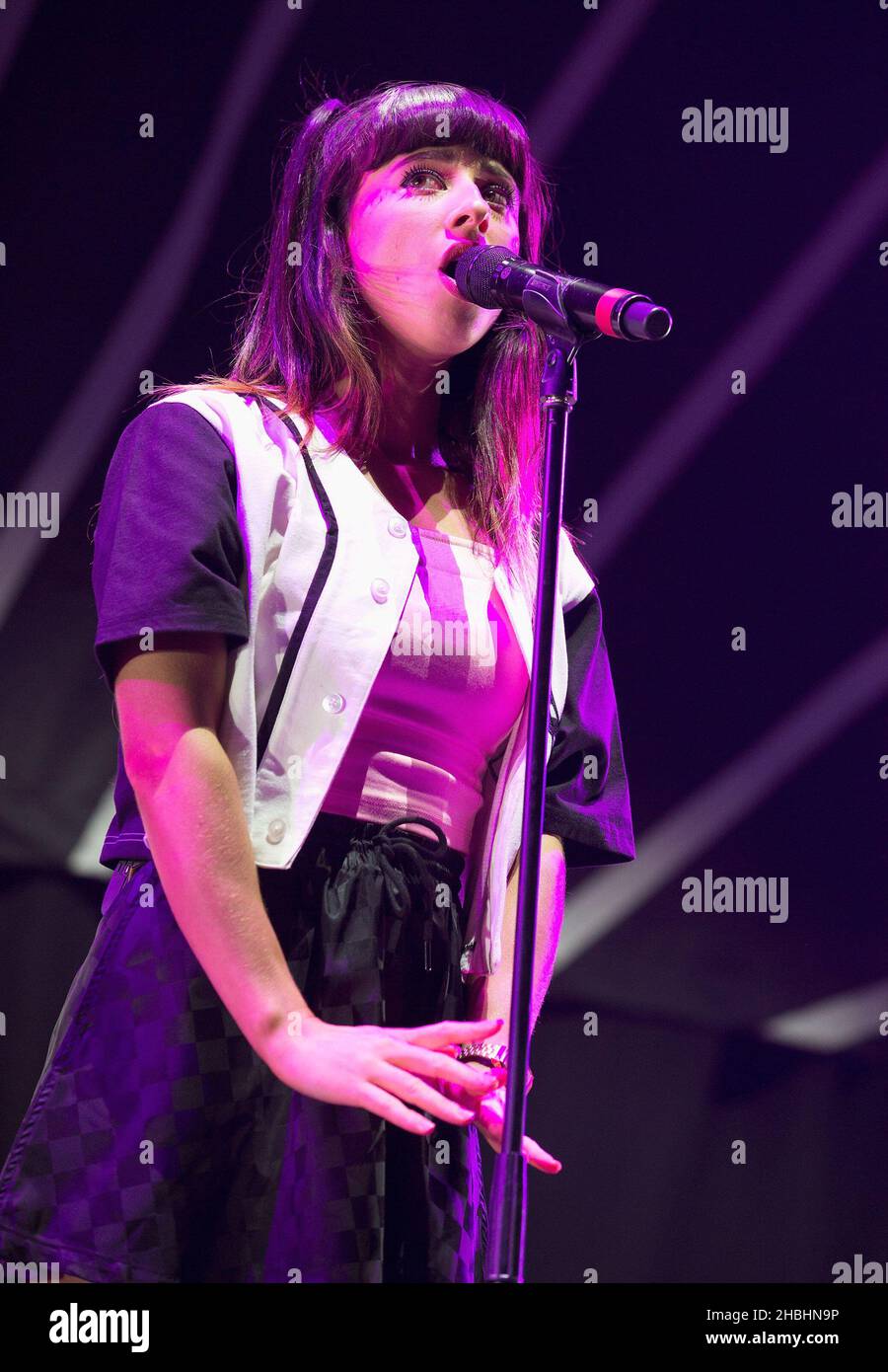 Louisa Rose Allen aka Foxes performs on stage at the 02 Arena in London ...