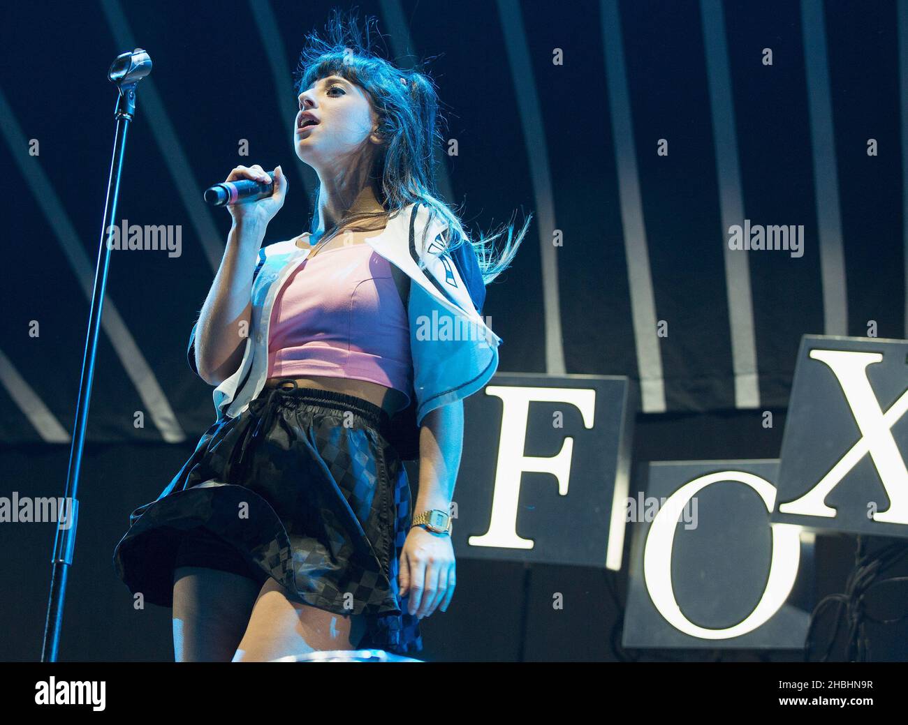 Louisa Rose Allen aka Foxes performs on stage at the 02 Arena in London ...