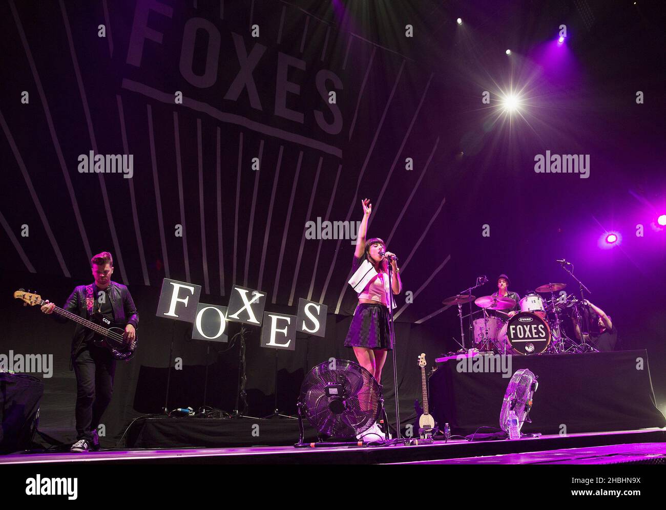 Louisa Rose Allen aka Foxes performs on stage at the 02 Arena in London ...
