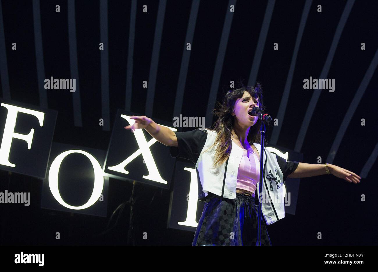 Louisa Rose Allen aka Foxes performs on stage at the 02 Arena in London ...