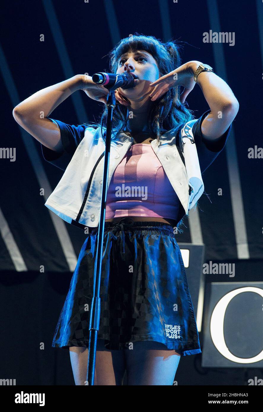 Louisa Rose Allen aka Foxes performs on stage at the 02 Arena in London ...