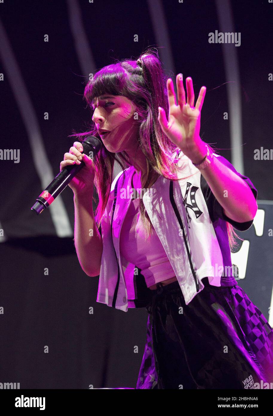 Louisa Rose Allen aka Foxes performs on stage at the 02 Arena in London ...