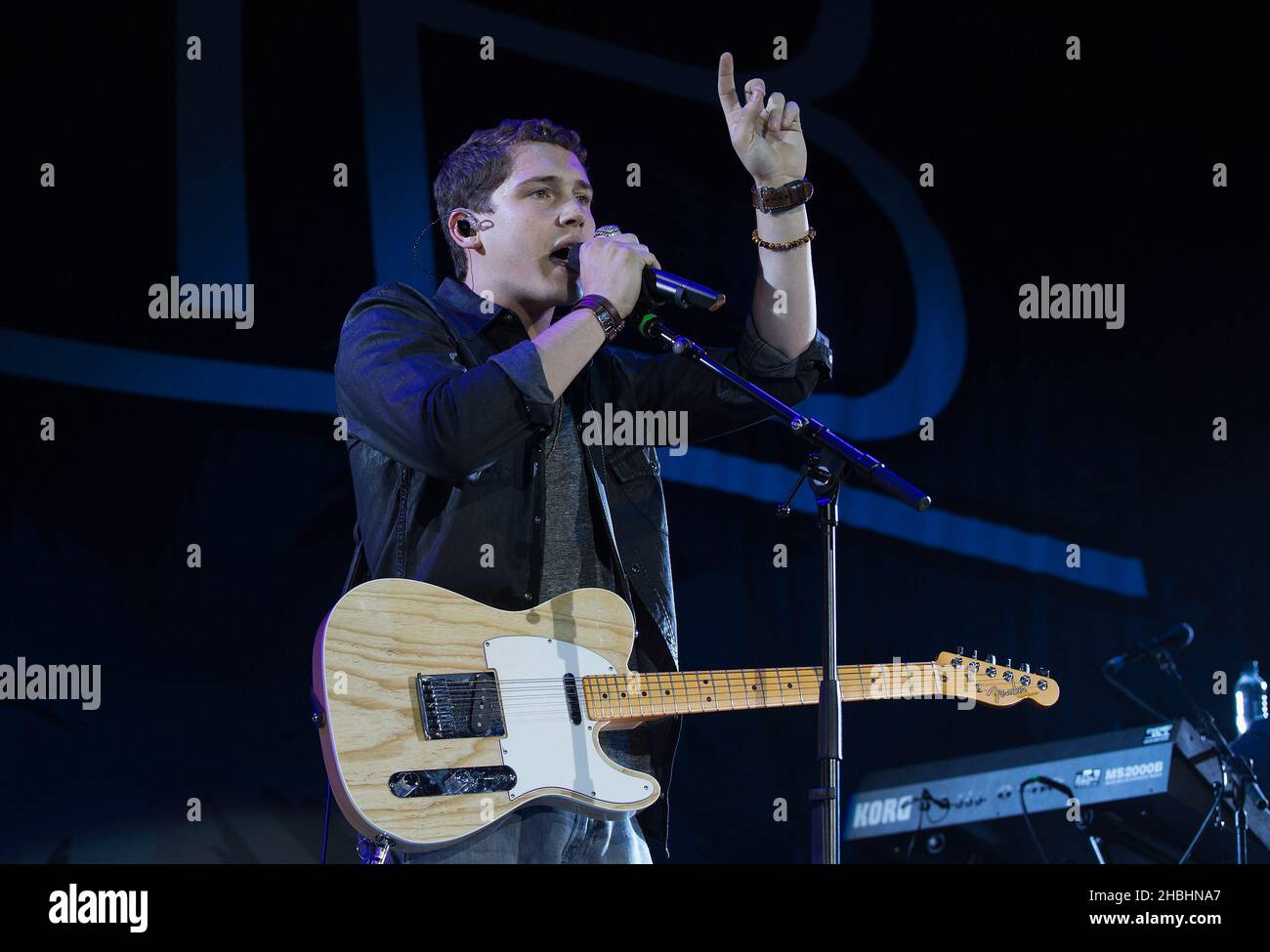 Cris Cab performs on stage at the 02 Arena in London Stock Photo - Alamy