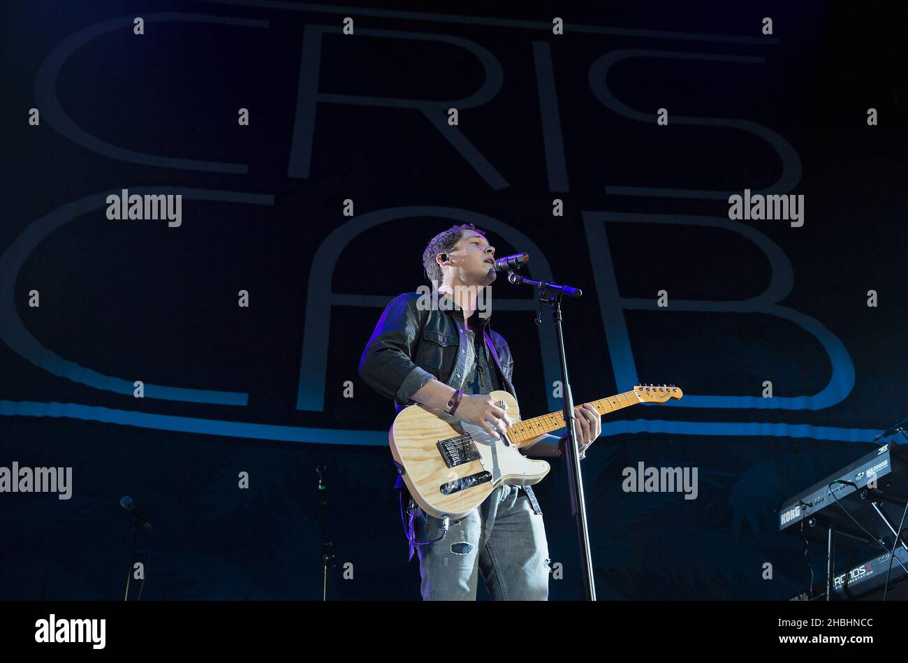 Cris Cab performs on stage at the 02 Arena in London Stock Photo - Alamy