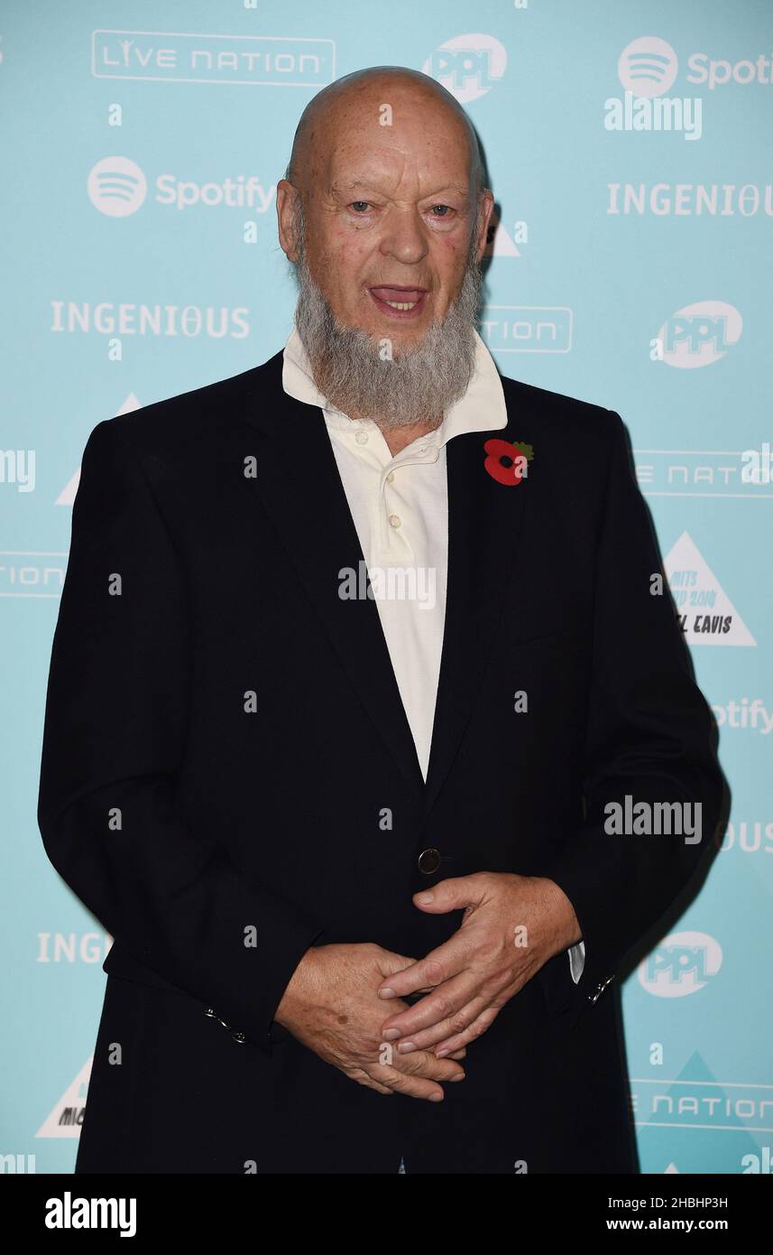 Michael Eavis attends the Music Industry Awards at the Grosvenor House ...