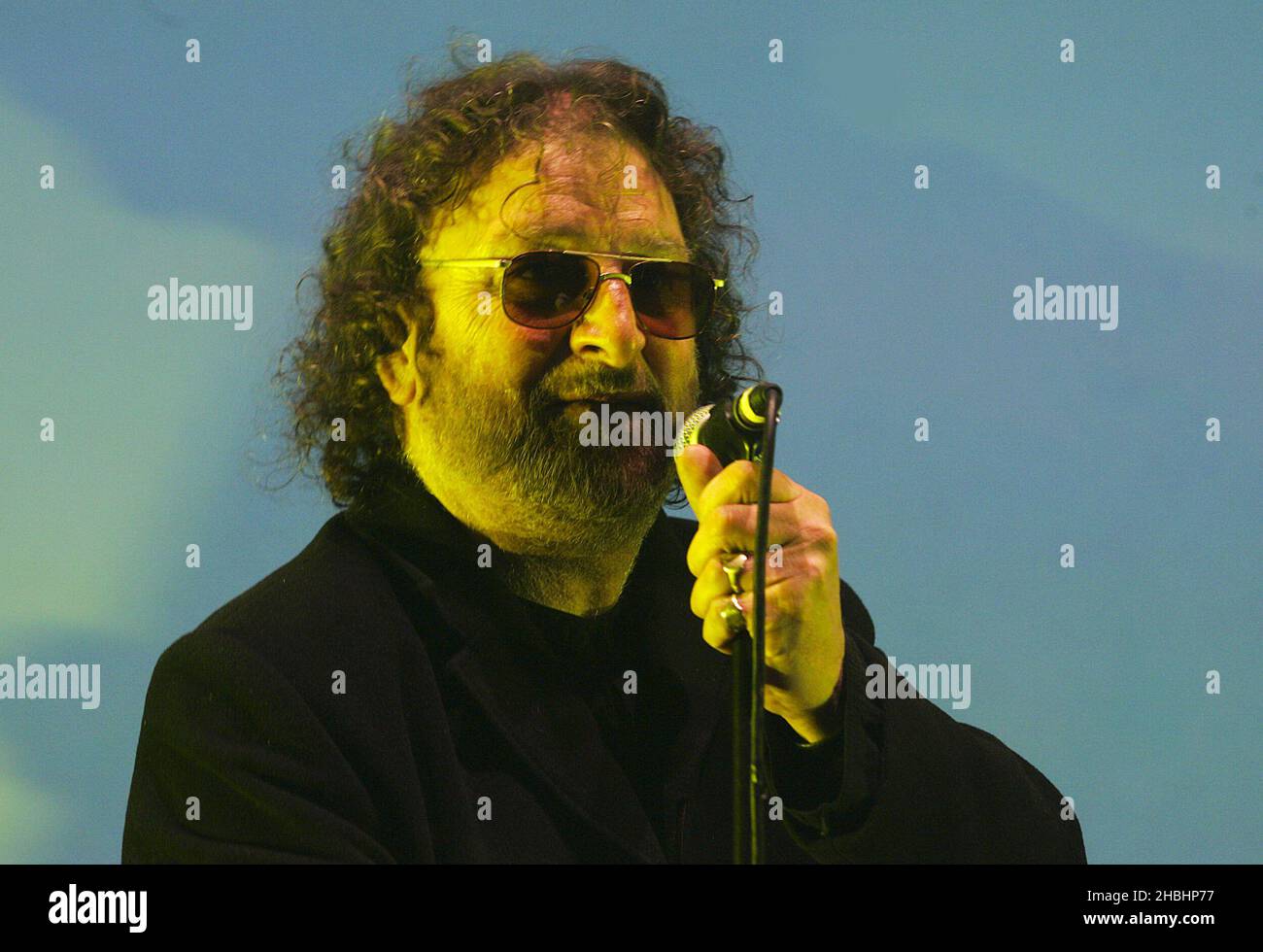 Chas from Chas and Dave playing live at the XFM Winter Wonderland at ...