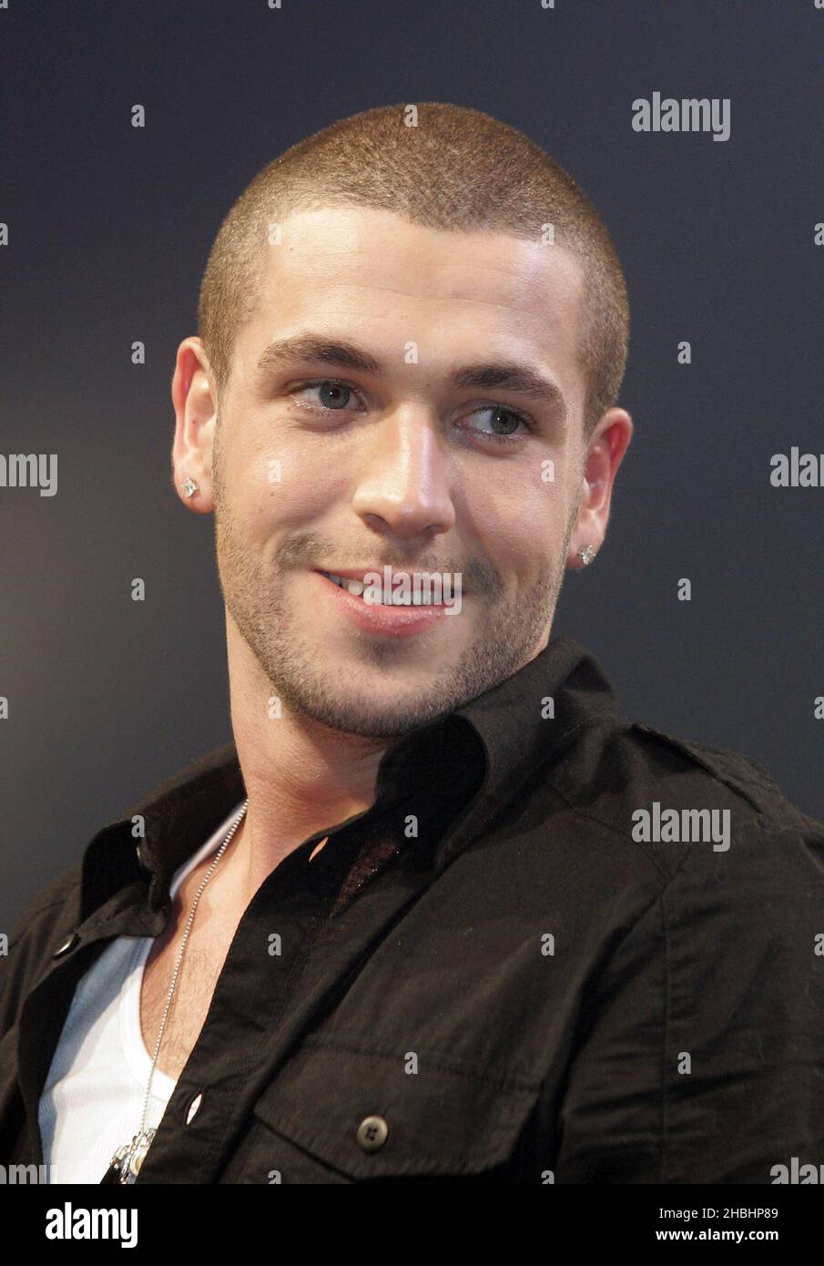 Shayne Ward winner of X-Factor performs live on stage at club night G-A ...