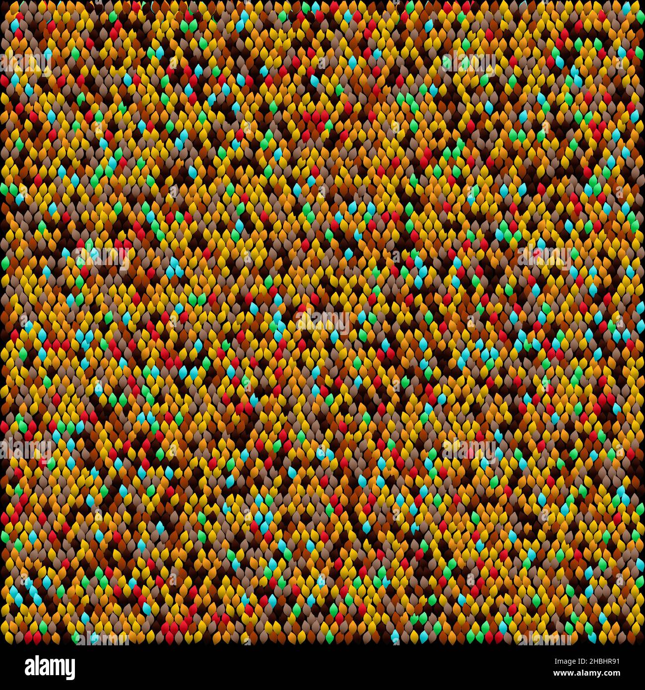 Pixelated point background based on primary colors and their ...