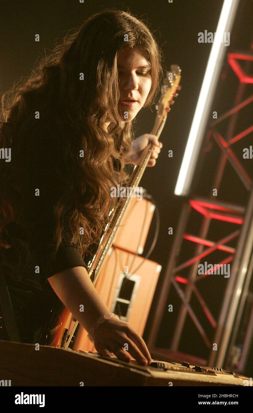 Michele Stodart of The Magic Numbers performs live on stage at the ...