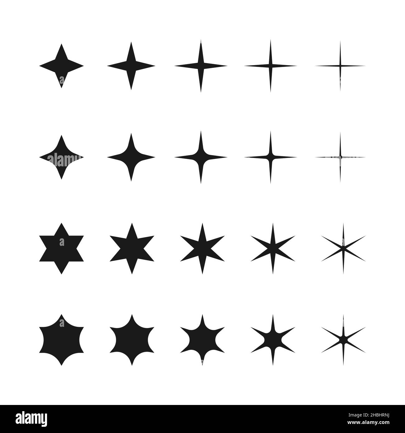 vector retro futuristic design elements star. Retro graphics set , 80s ...