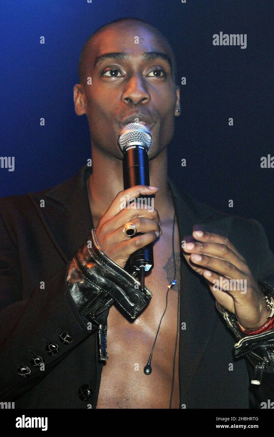 Simon Webbe ex Blue singer, performs live on stage at GAY Astoria on ...