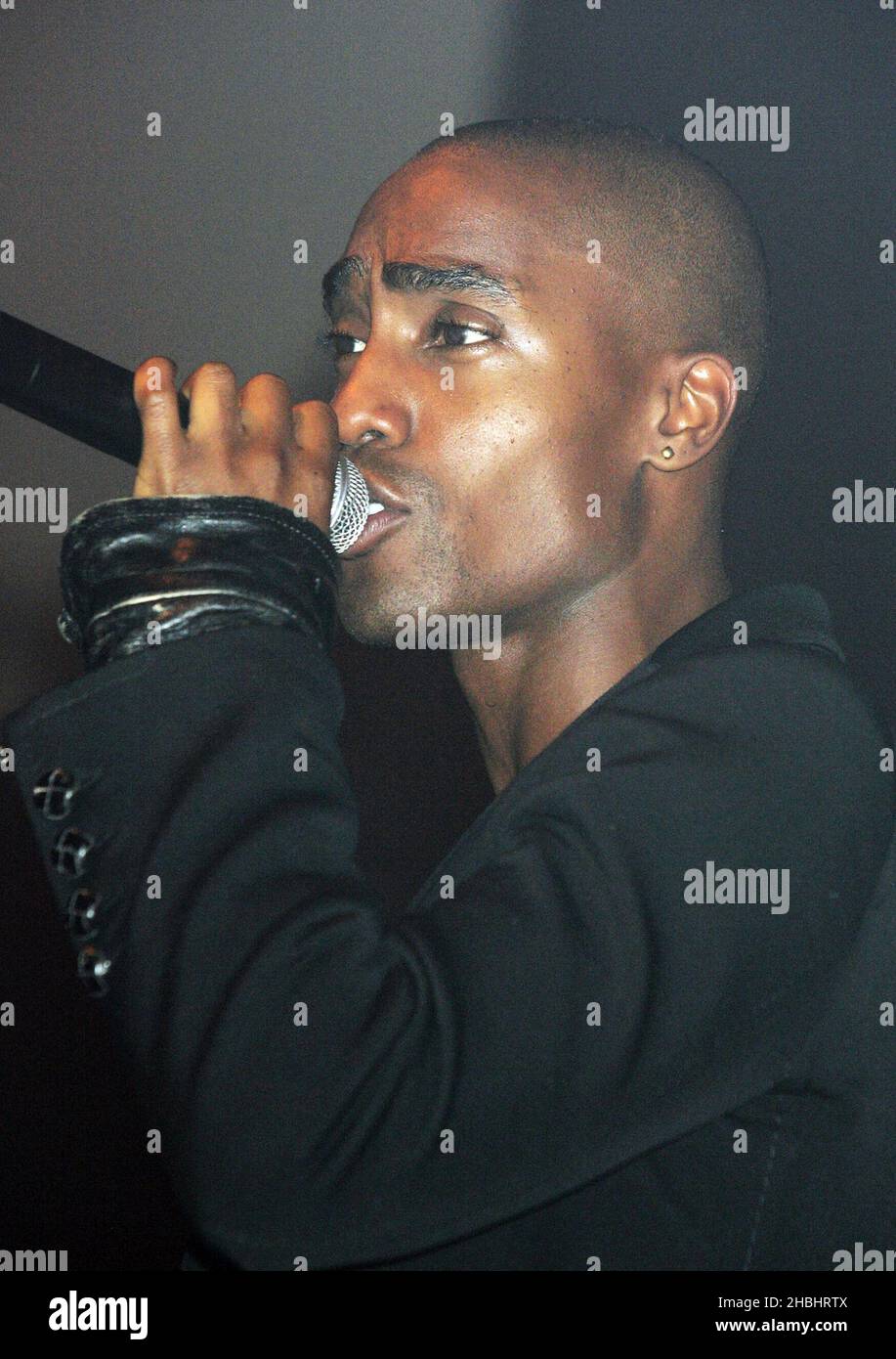 Simon Webbe ex Blue singer, performs live on stage at GAY Astoria on ...