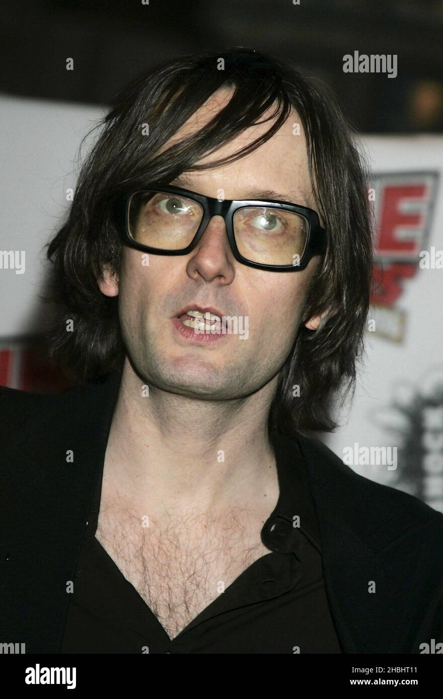 Jarvis Cocker of Pulp arriving at the Shockwaves NME Awards 2006, at ...