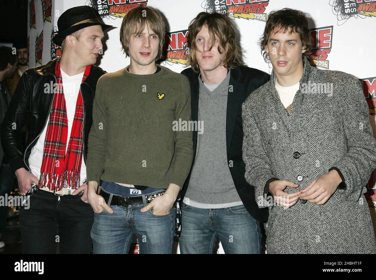 Johnny Borrell arriving at the Shockwaves NME Awards 2006, at the ...