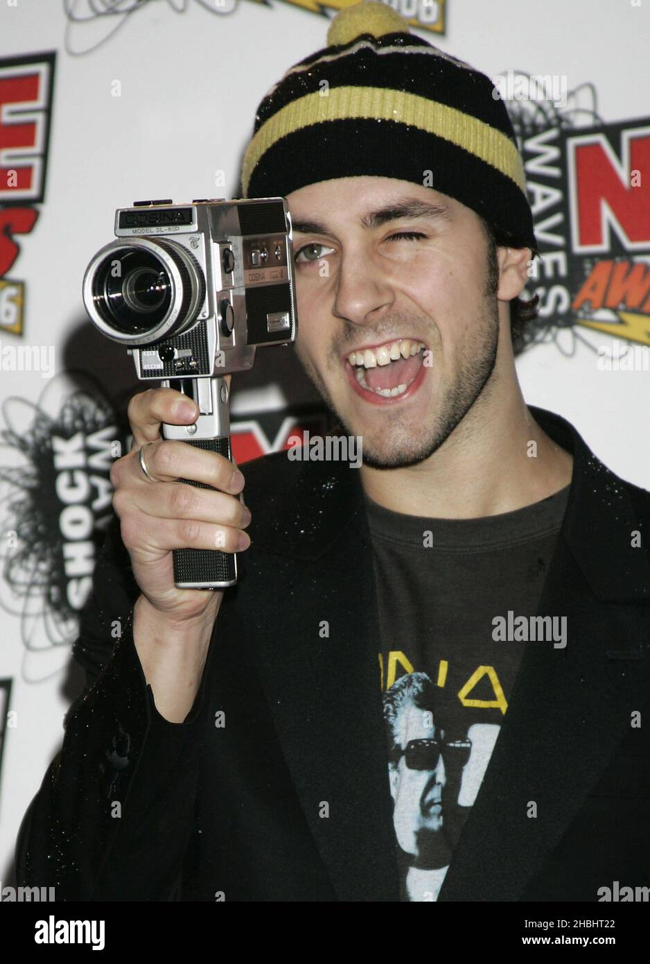 Paul Smith of Maximo Park arriving at the Shockwaves NME Awards 2006 ...