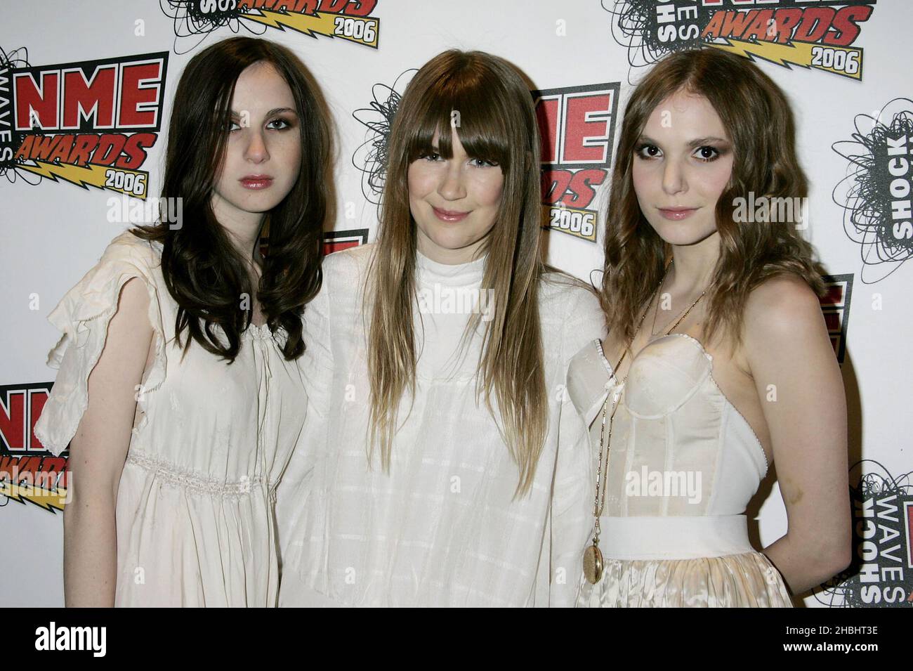 The Like arriving at the Shockwaves NME Awards 2006, at the Hammersmith ...