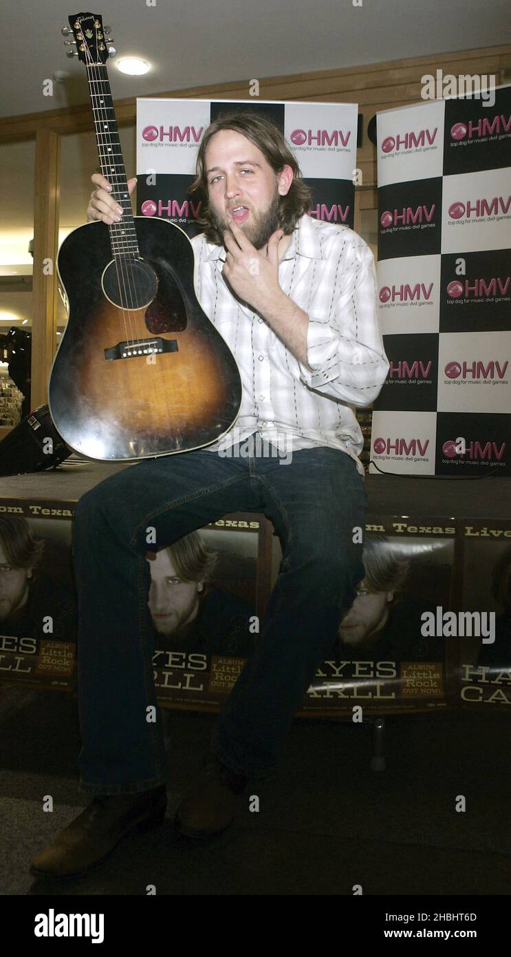 Texan country singer songwriter Hayes Carll performs live on stage and ...