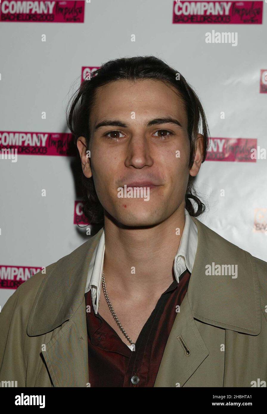 Daniel Shipman (footballers wives) at the Bachelor of the Year Awards ...