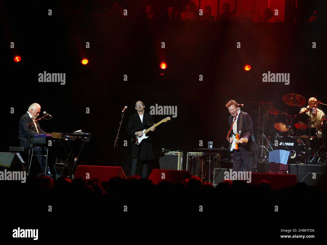 Eric Clapton performing live on stage at the Teenage Cancer Trust ...