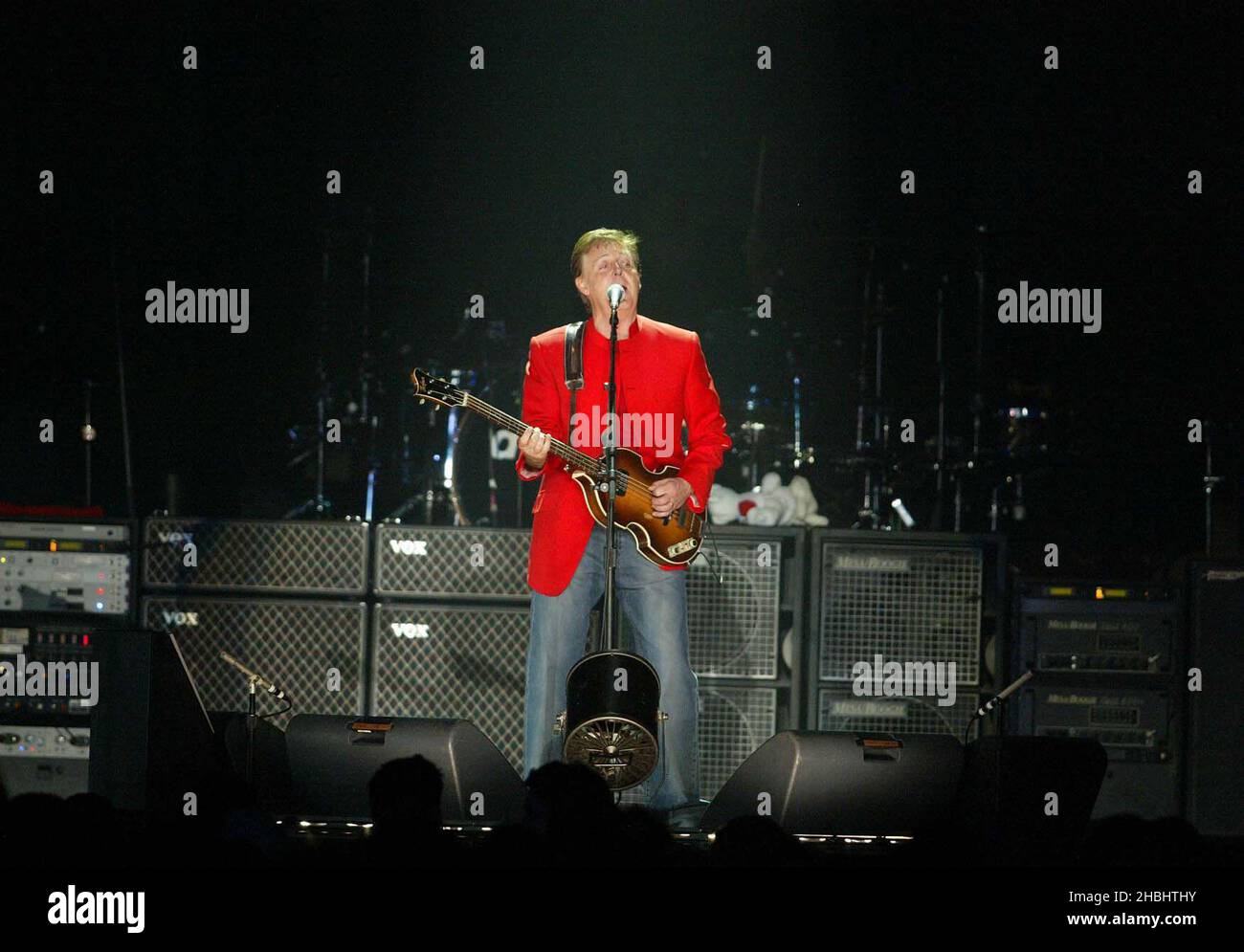 Paul McCartney performs live on stage at the Hallam FM Arena, Sheffield ...