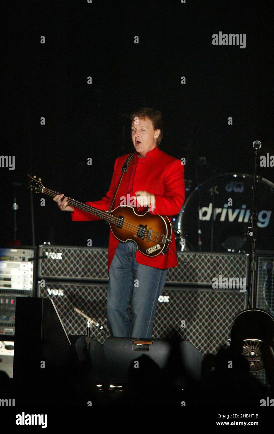 Paul McCartney performs live on stage at the Hallam FM Arena, Sheffield ...