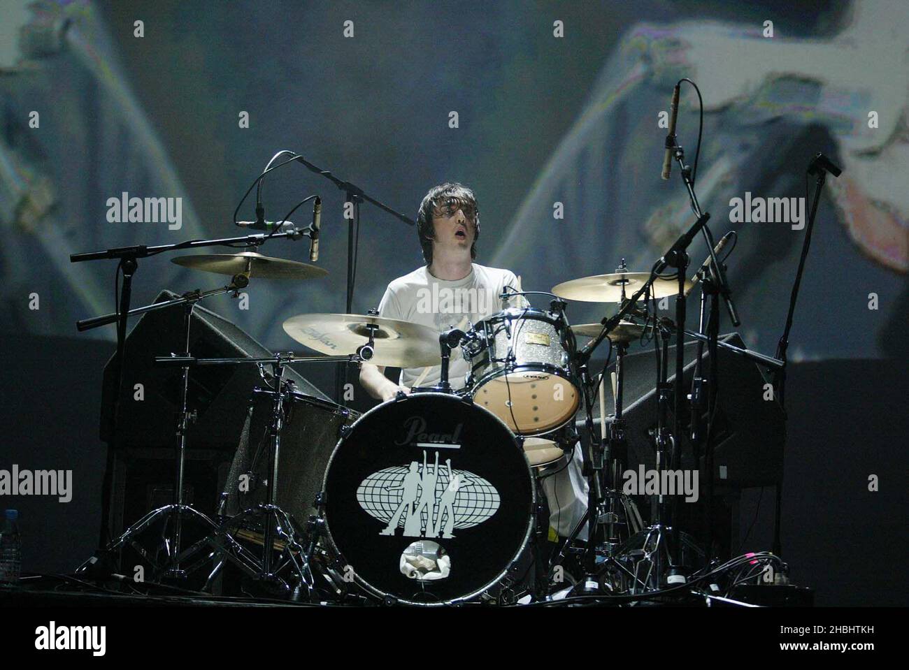 Supergrass performing live on stage at the Teenage Cancer Trust Concert ...