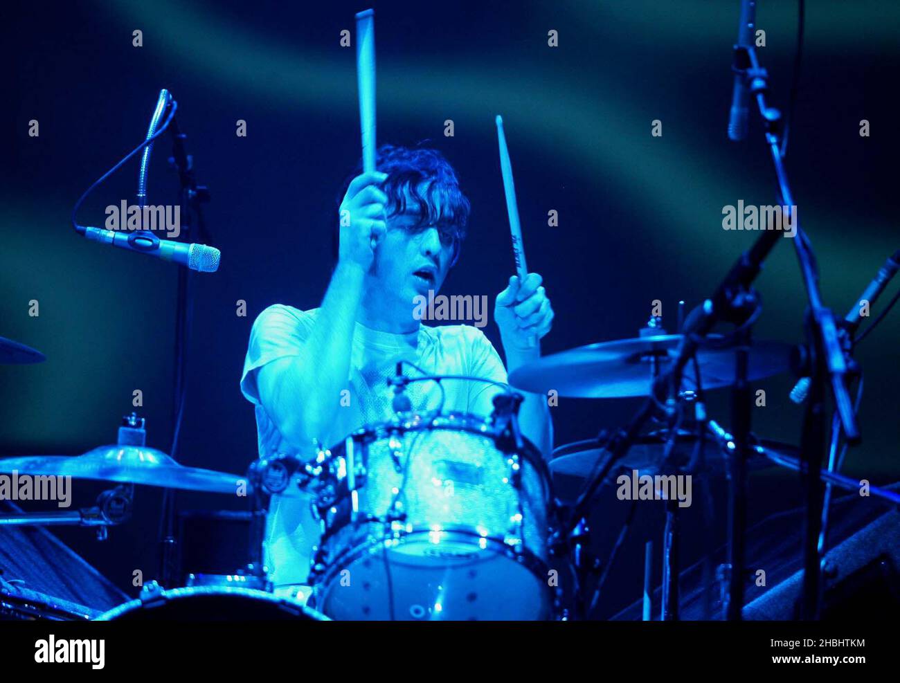 Supergrass performing live on stage at the Teenage Cancer Trust Concert ...