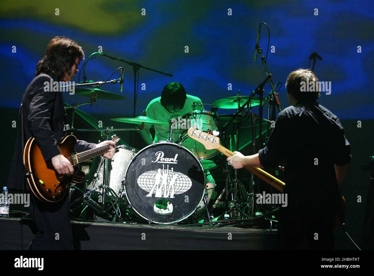 Supergrass performing live on stage at the Teenage Cancer Trust Concert ...