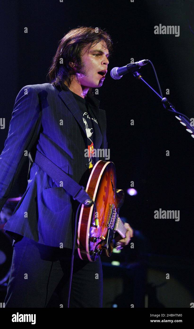 Supergrass performing live on stage at the Teenage Cancer Trust Concert ...