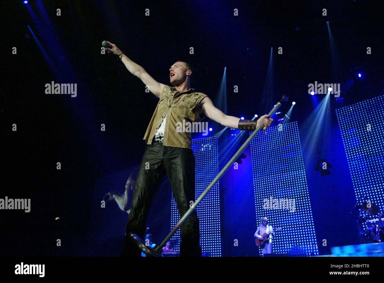 Ronan Keating performs live on stage at the Wembley Arena, London. Full ...