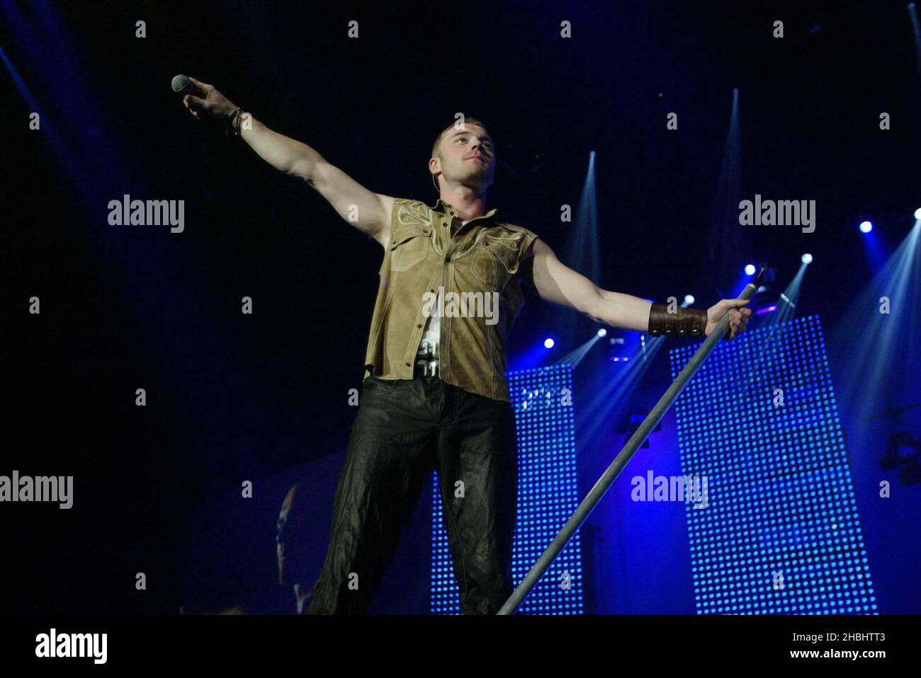 Ronan Keating performs live on stage at the Wembley Arena, London. 3/4 ...
