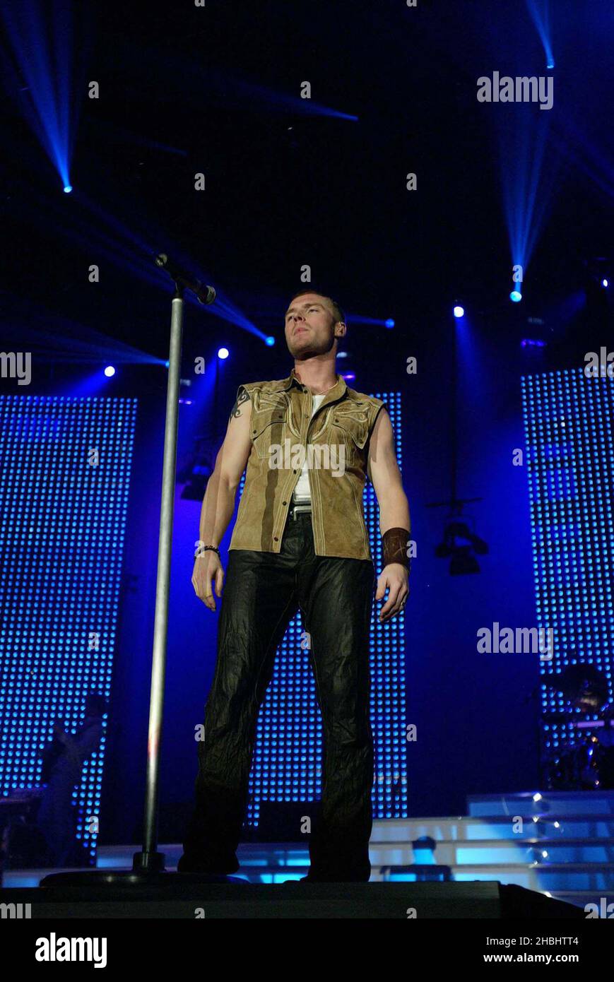 Ronan Keating performs live on stage at the Wembley Arena, London. Full ...