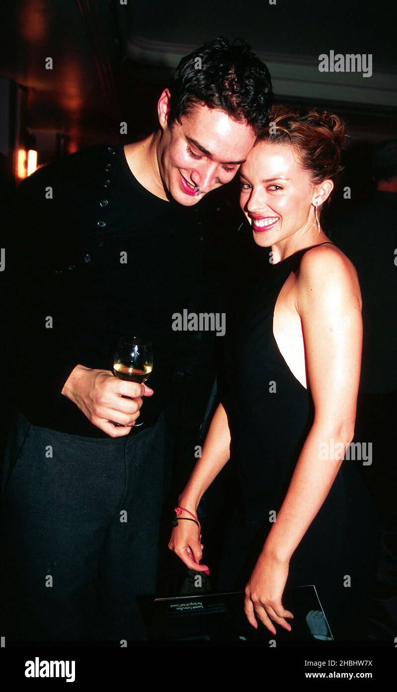 Kylie minogue her stylist william baker attend noel gala hi-res stock ...