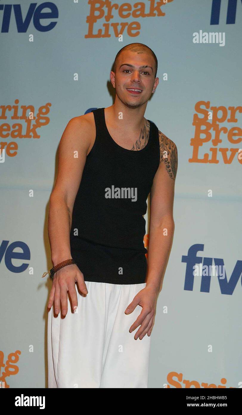 Abs at the Five Spring Break Live at the Ocean. Half length Stock Photo ...