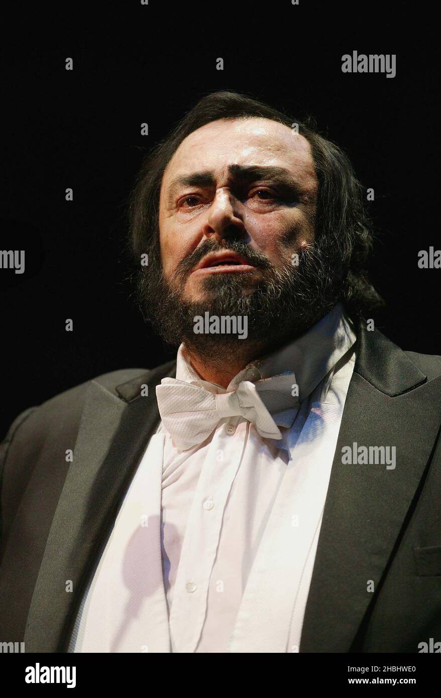 Luciano Pavarotti performs live on stage at the Royal Albert Hall in ...