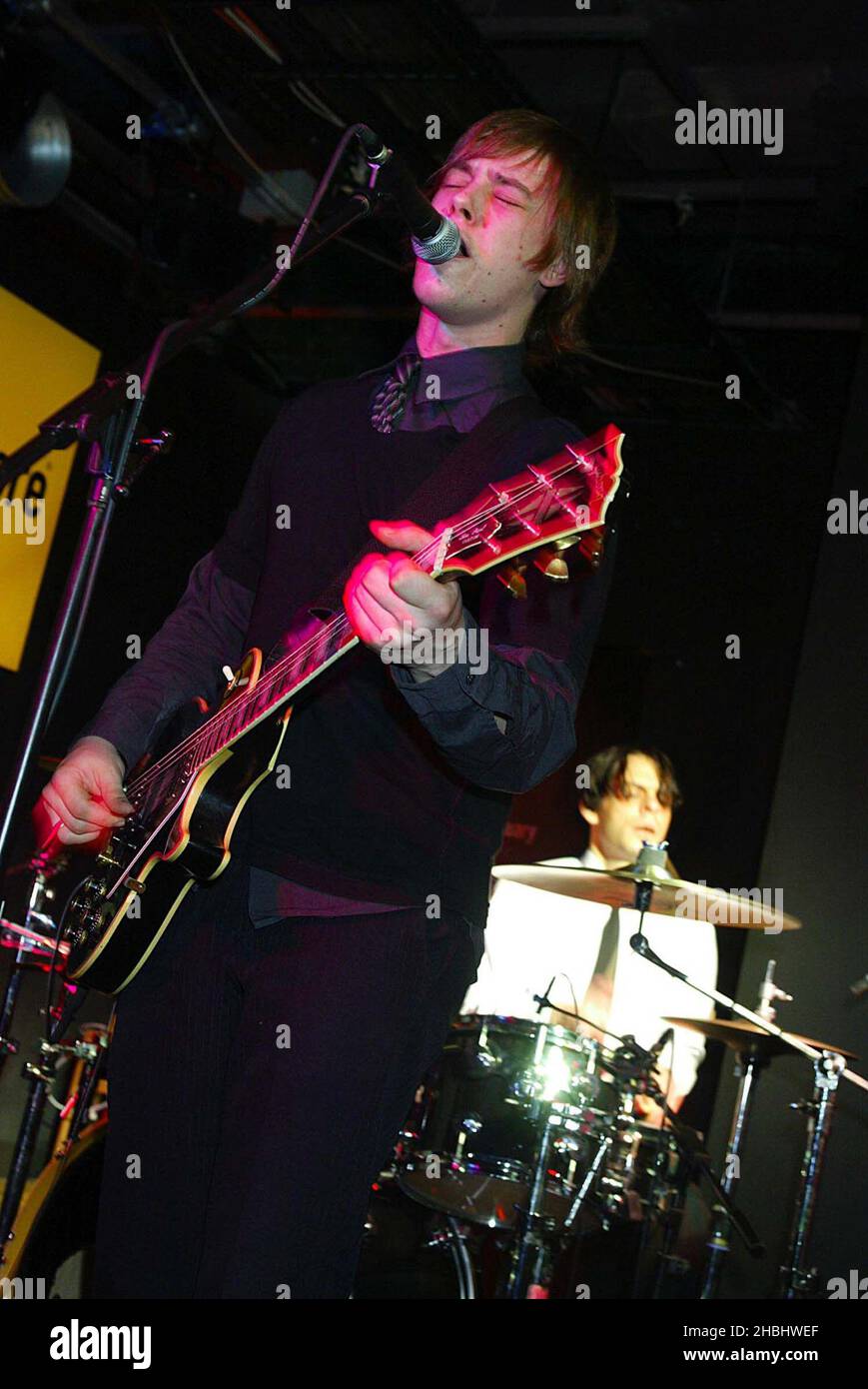 Interpol perform live on stage at the Virgin Megastore in Oxford Street ...