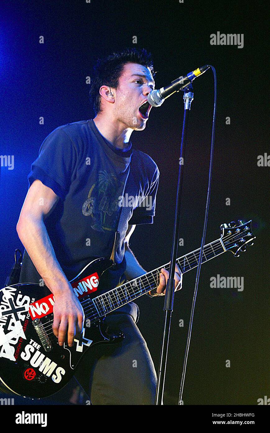 Sum Forty One Perform Live on Stage at the Wembley Arena, London. 3/4 ...