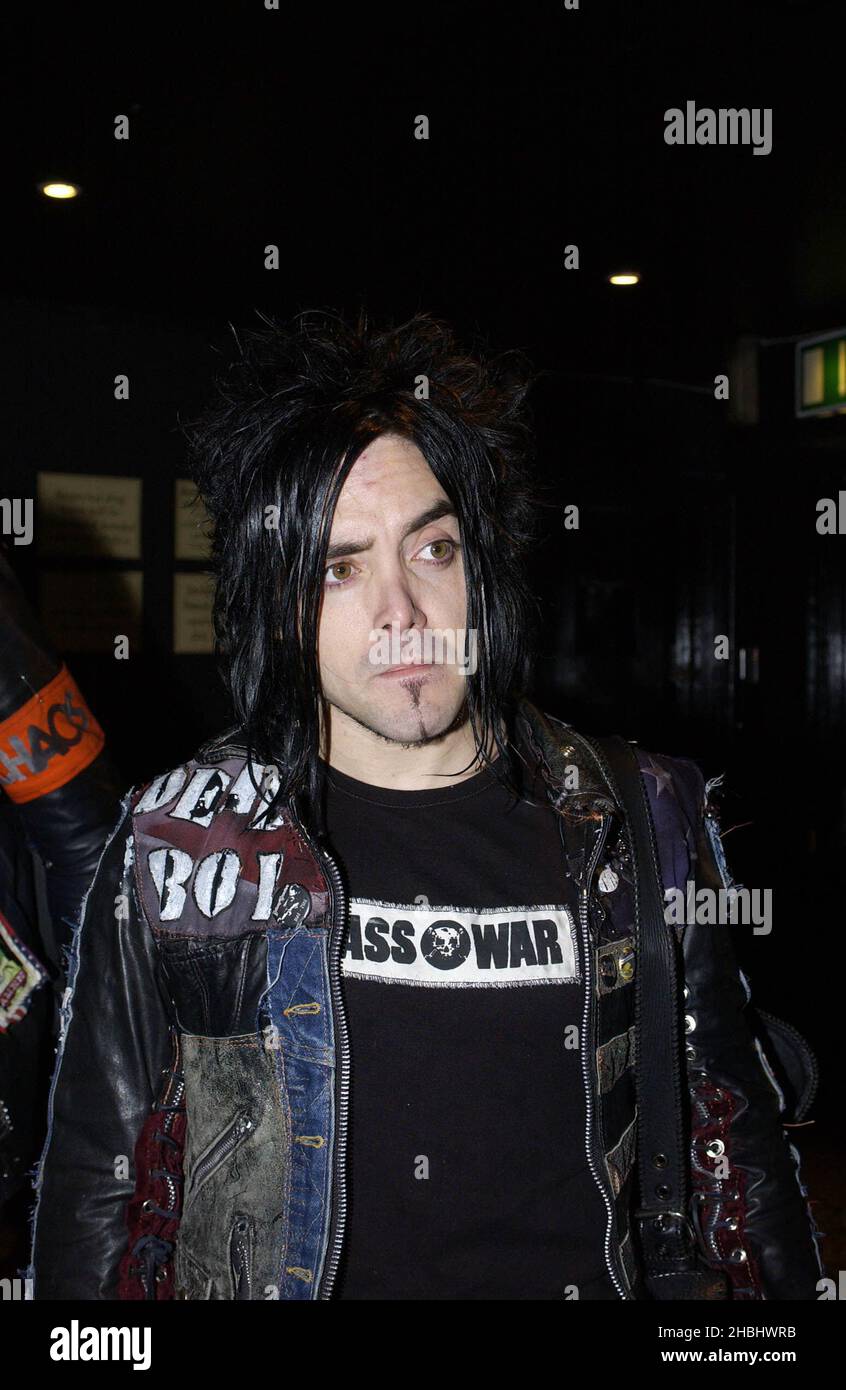 Casey Chaos from Amen photographed at the NME Carling awards at PoNaNa ...