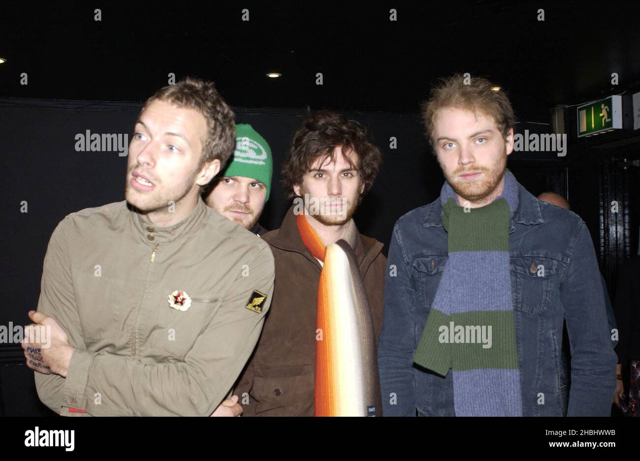Coldplay photographed at the NME Carling awards at PoNaNa in London. 1/ ...