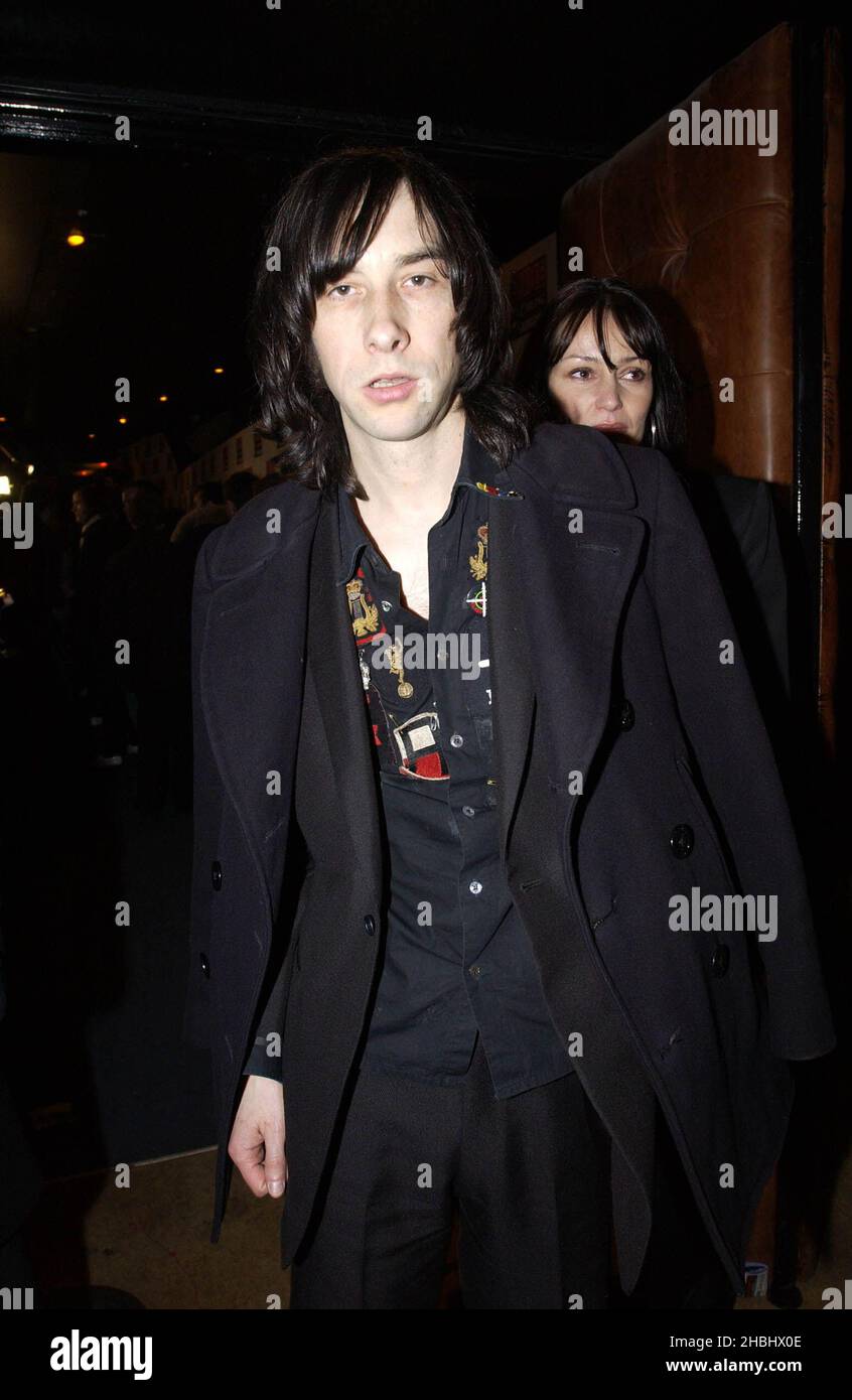 Bobby Gilespie photographed at the NME Carling awards at PoNaNa in ...