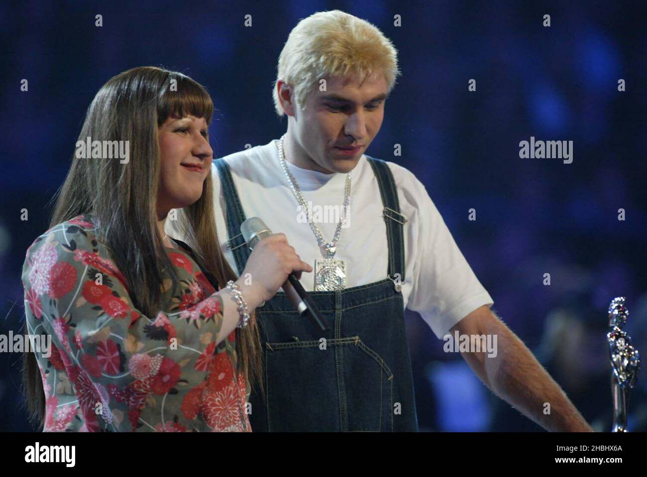 Matt Lucas and David Walliams of Rock Profiles photographed at the Brit ...