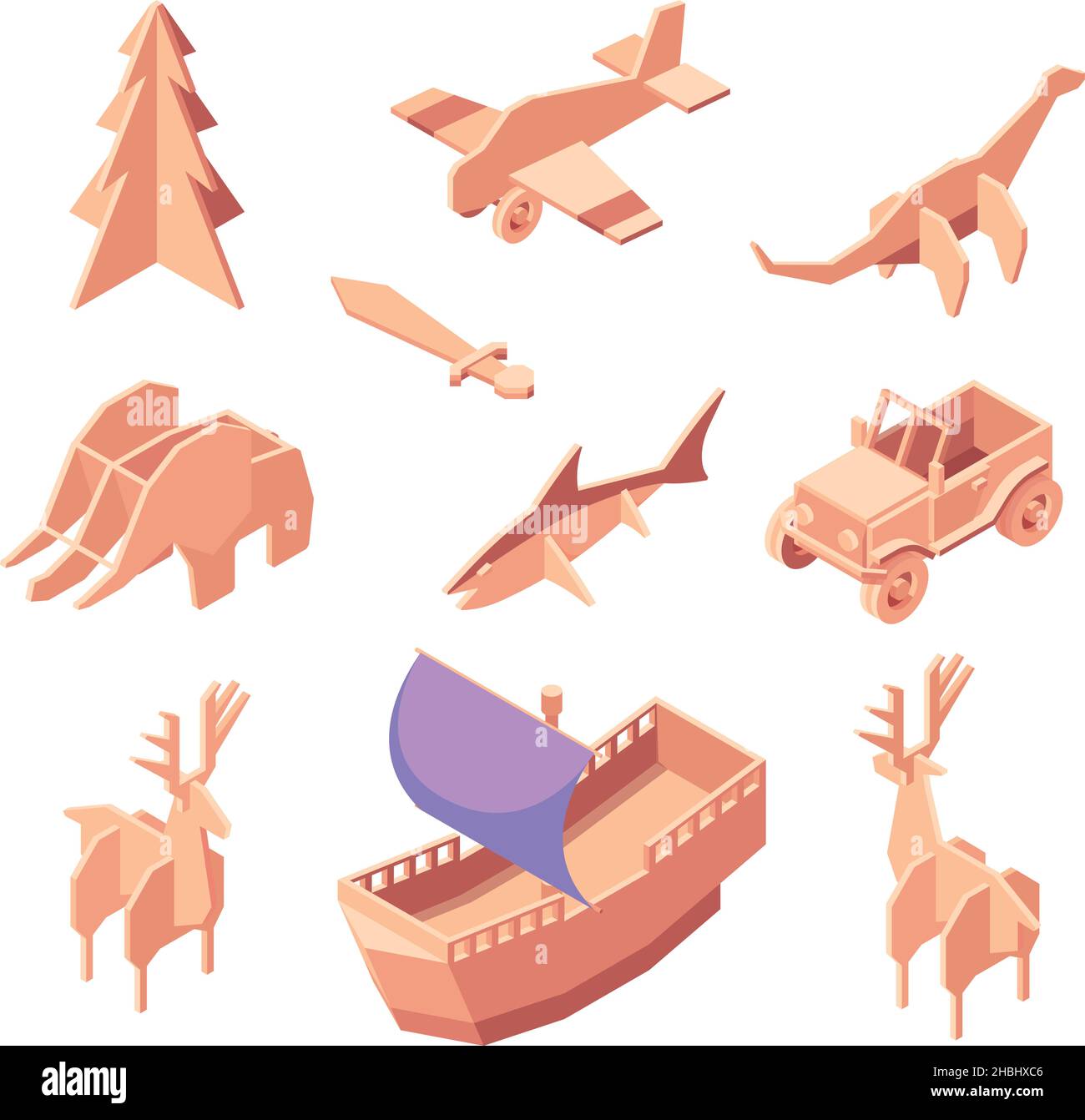 Cardboard boxes. Paper containers for kids pleasure little cardboard ...