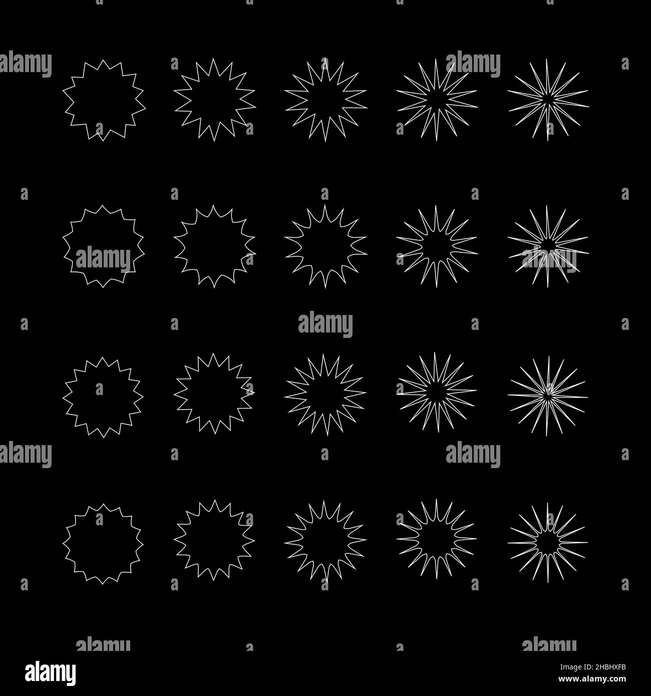 vector retro futuristic design elements star. Retro graphics set , 80s ...