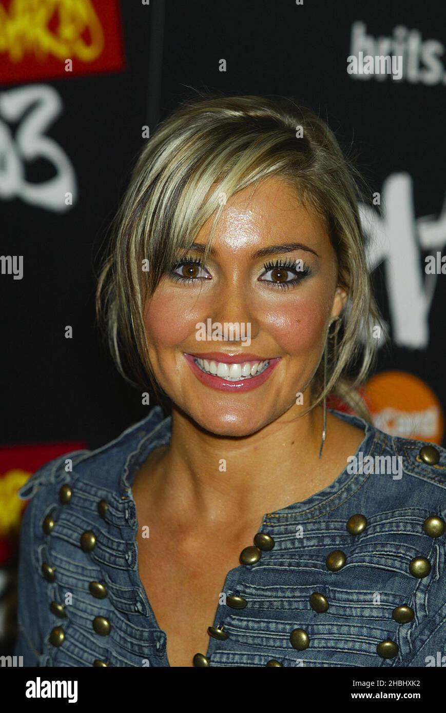 Sarah whatmore at the launch of the brits awards hi-res stock ...